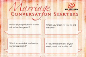 Marriage Conversation Starters - All Pro Dad