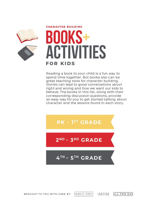 Character Building Books and Activities for Kids - All Pro Dad